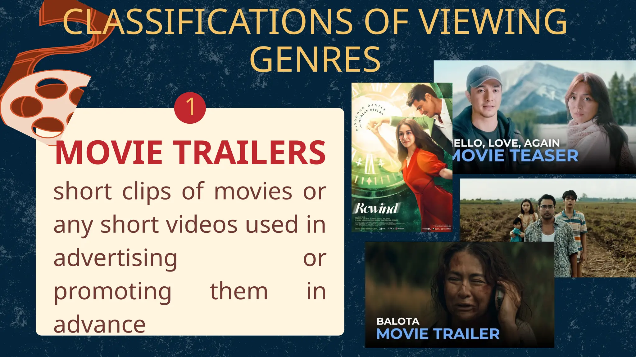 GRADE 8 LESSONG Q2: VIEWING GENRES.1.pptx
