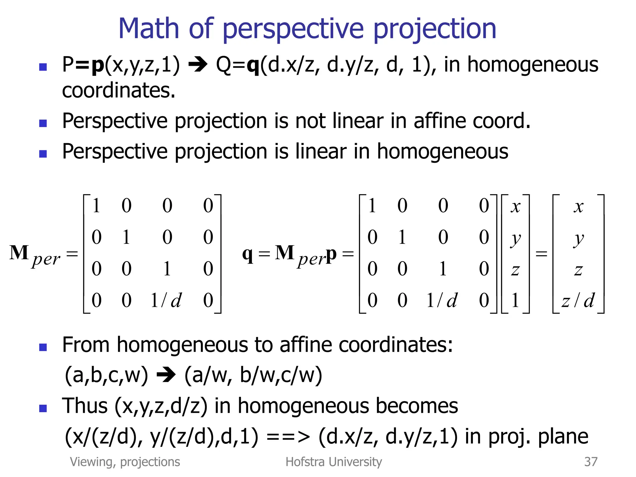 viewing-projection powerpoint cmputer graphics | PPT