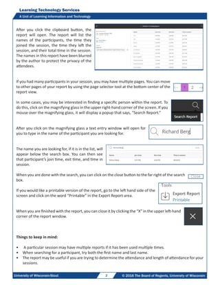 Blackboard Collaborate Ultra - Viewing Session Reports | PDF