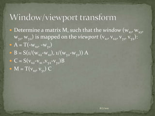 Viewing transformation | PPTX