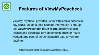 viewmypaycheck intuit login viewmypaycheck intuit login | PPTX