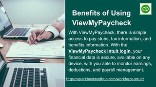 viewmypaycheck intuit login viewmypaycheck intuit login | PPTX