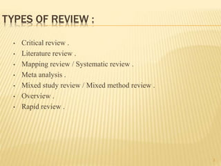 View of review | PPT
