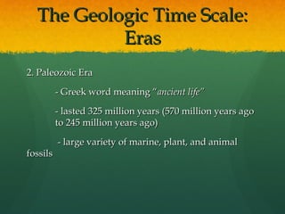 View of the earth's past | PPT