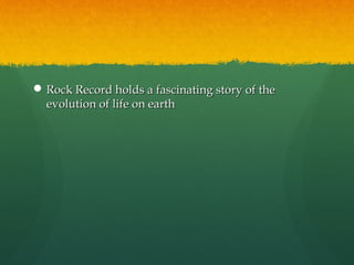 View of the earth's past | PPT