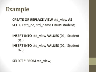 Oracle Database View | PPTX