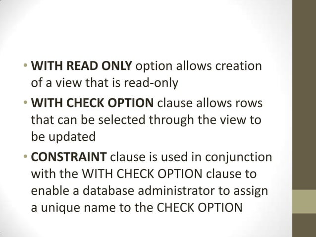 Oracle Database View Ppt