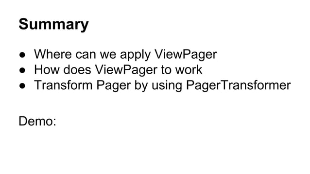Android Training - View Pager | PDF