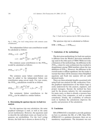 Viewpoint on ISA TR84.0.02 - simplified methods and fault tree analysis ...