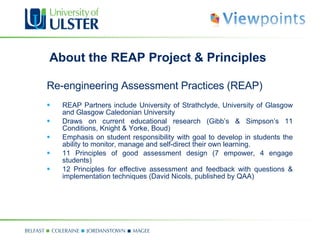 Assessment & Feedback Reflective Tool | PPT