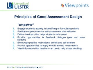Assessment & Feedback Reflective Tool | PPT