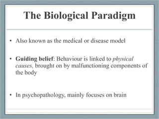 Viewpoints on Psychopathology | PPT