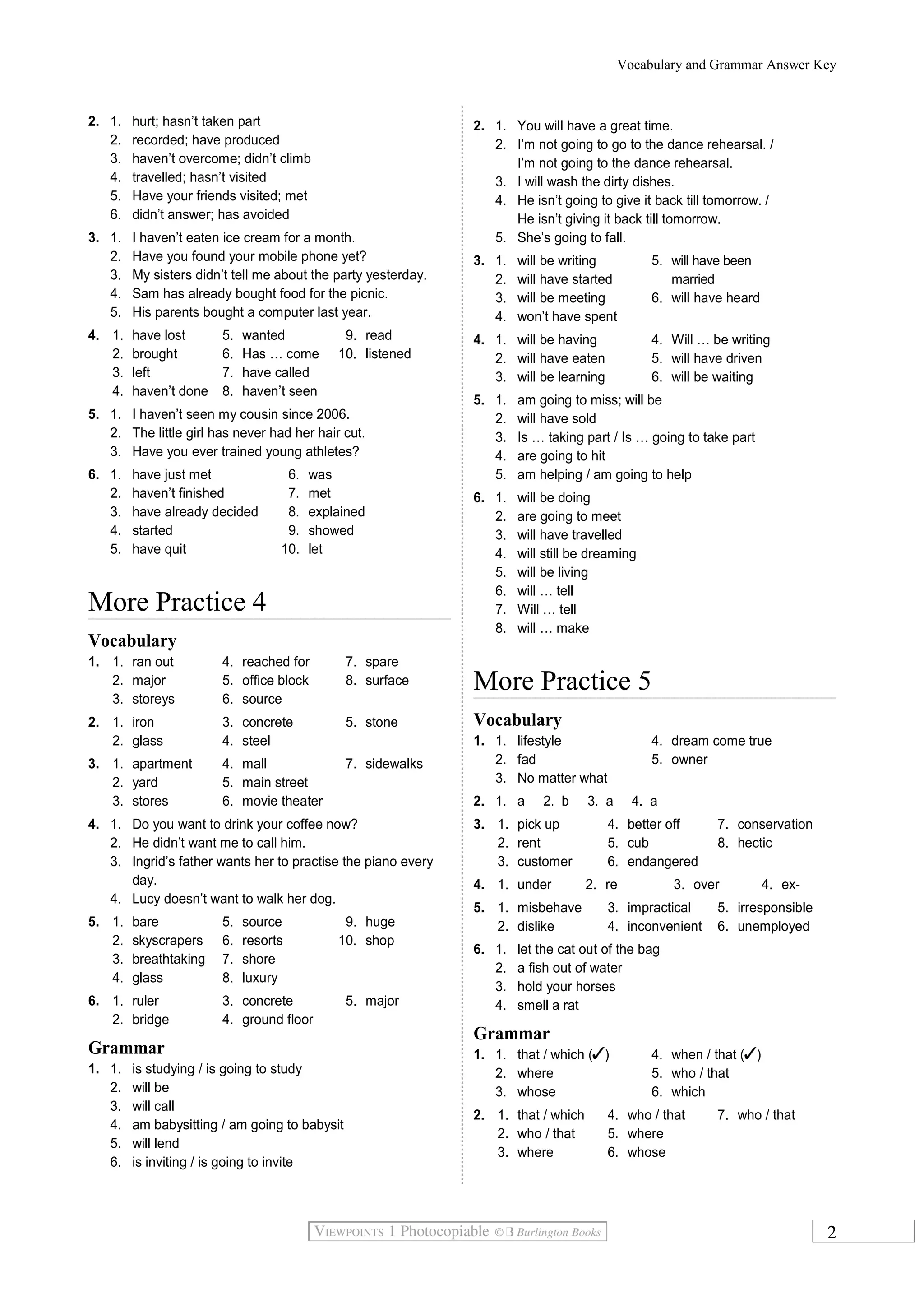 Viewpoints 1 more practice answer key | DOC