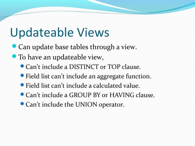 SQL Server Views | PPT