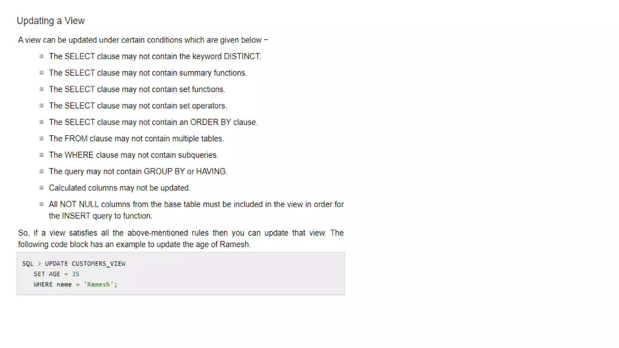 VIEWS.pptx | Databases | Computer Software and Applications