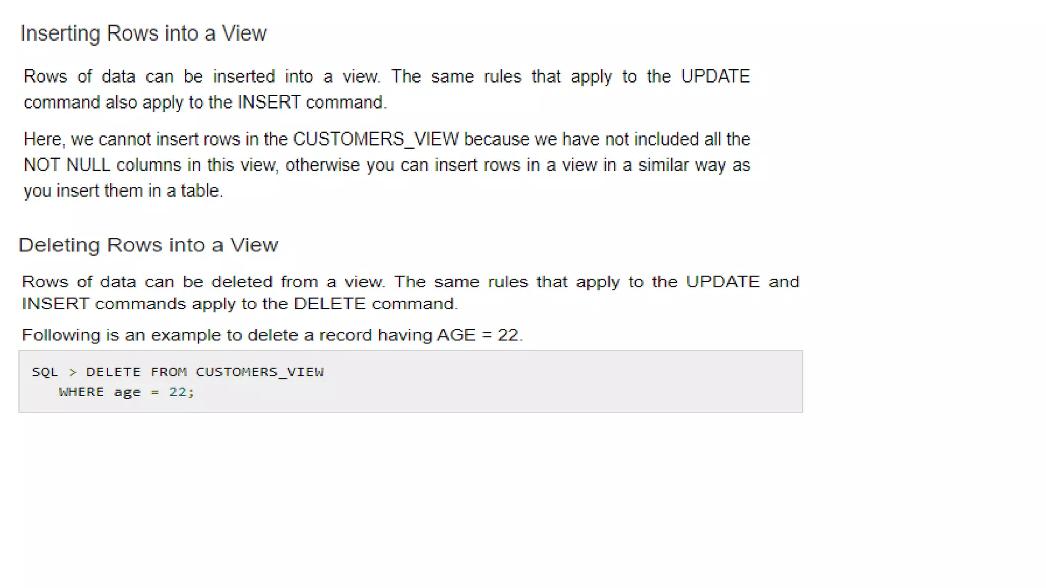 VIEWS.pptx | Databases | Computer Software and Applications