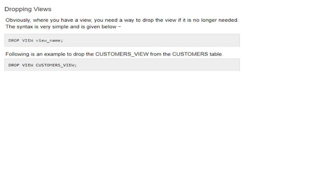VIEWS.pptx | Databases | Computer Software and Applications
