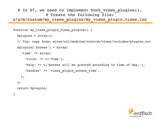 Views plugins-in-d7-and-d8 | PPT