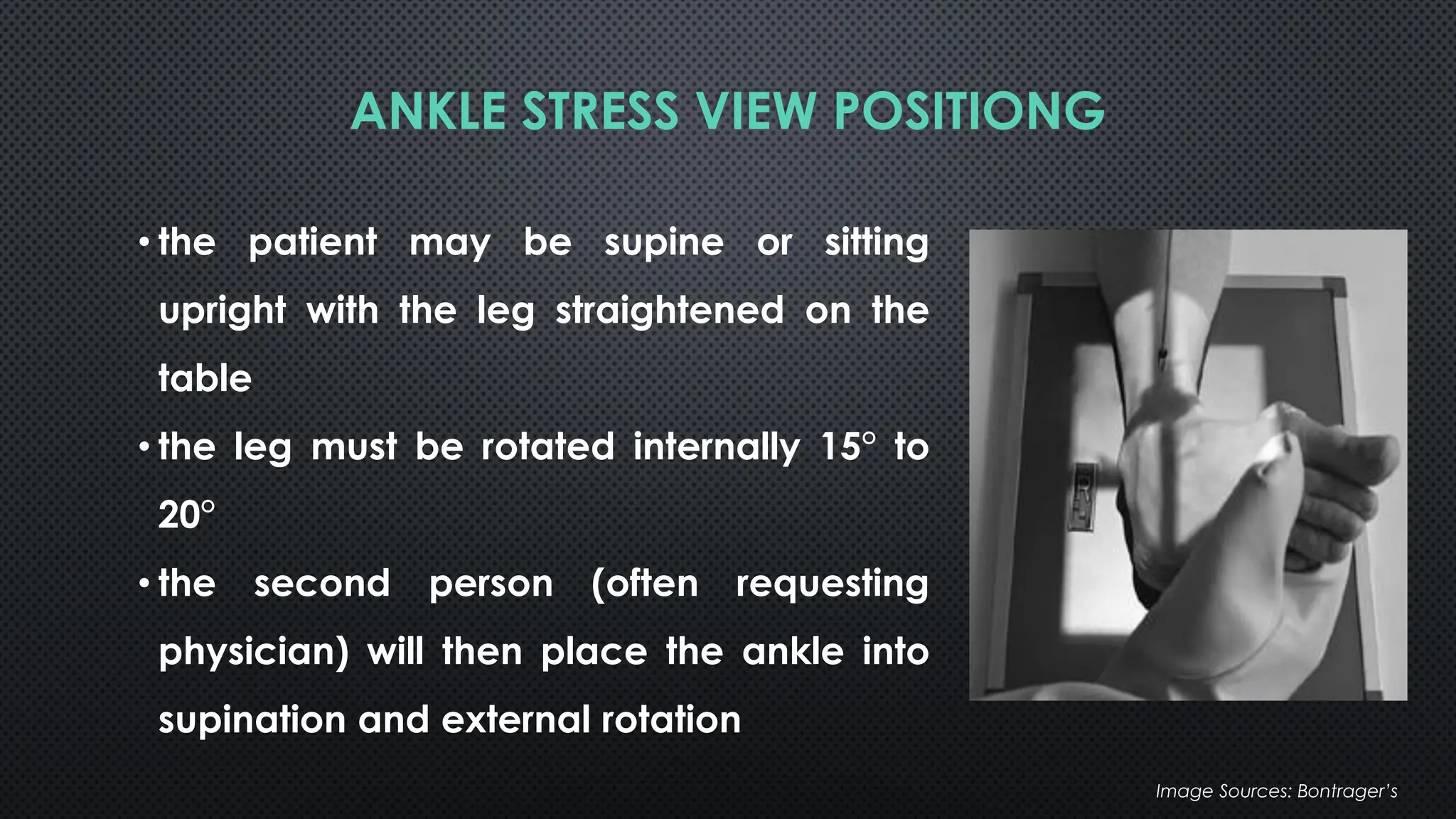 X-RAY views for foot, calcaneum, and ankle joint. | PDF