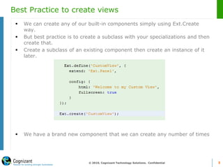 Workshop on Sencha Touch - Part 4 - Views in sencha touch | PDF