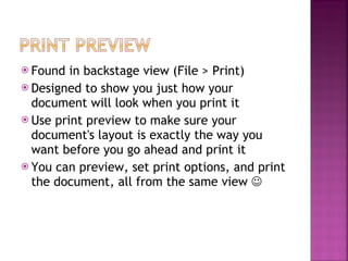 Views in word_2010 | PPT