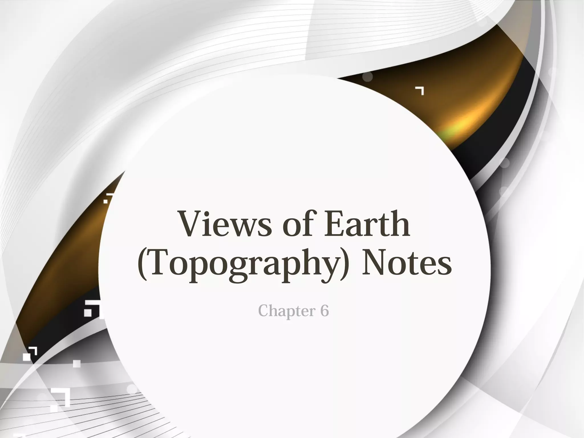 Topography PowerPoint | PPT