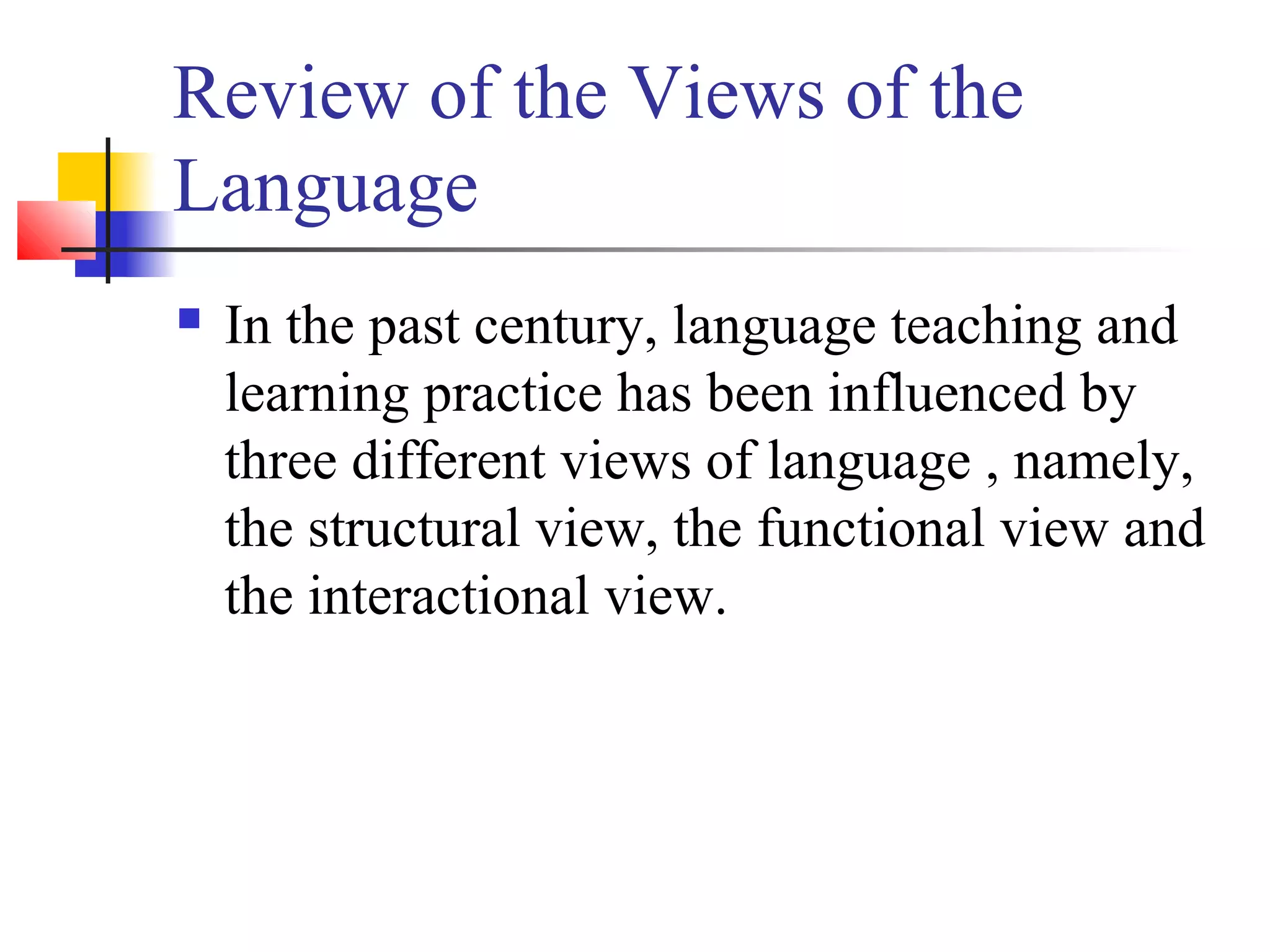 Views of lge and learning theories | PPT