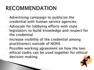 Views of the HS-BCP Credential | PPT