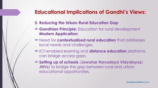 Views on Education of Indian Thinkers Mahatma Gandhi.pptx