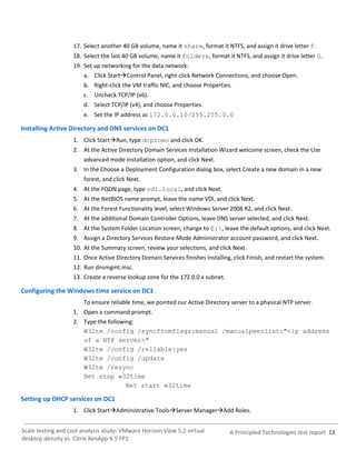 Scale testing and cost analysis study: VMware Horizon View 5.2 virtual ...