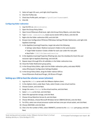 Scale testing and cost analysis study: VMware Horizon View 5.2 virtual ...