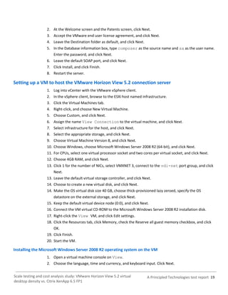 Scale testing and cost analysis study: VMware Horizon View 5.2 virtual ...