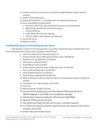 Scale testing and cost analysis study: VMware Horizon View 5.2 virtual ...