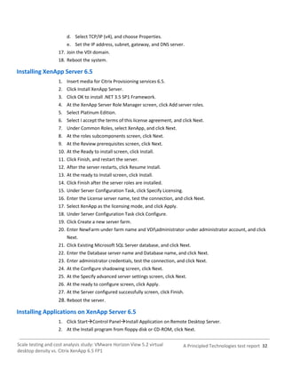 Scale testing and cost analysis study: VMware Horizon View 5.2 virtual ...
