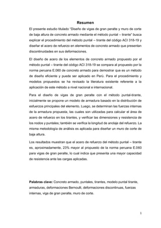 Vigas gran atura puntal tensor | PDF