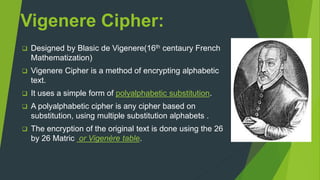 Vigenere cipher | PPTX