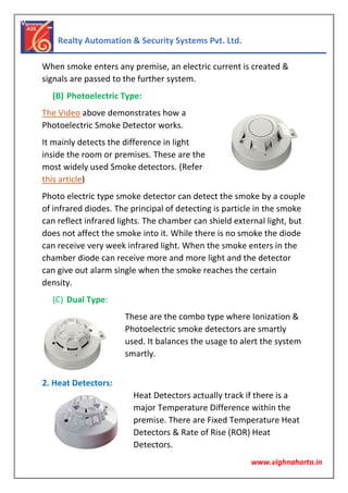Initiating Devices in a Fire Alarm System | PDF