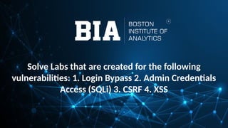 Secure Your Web Applications with Solve Labs | PPTX