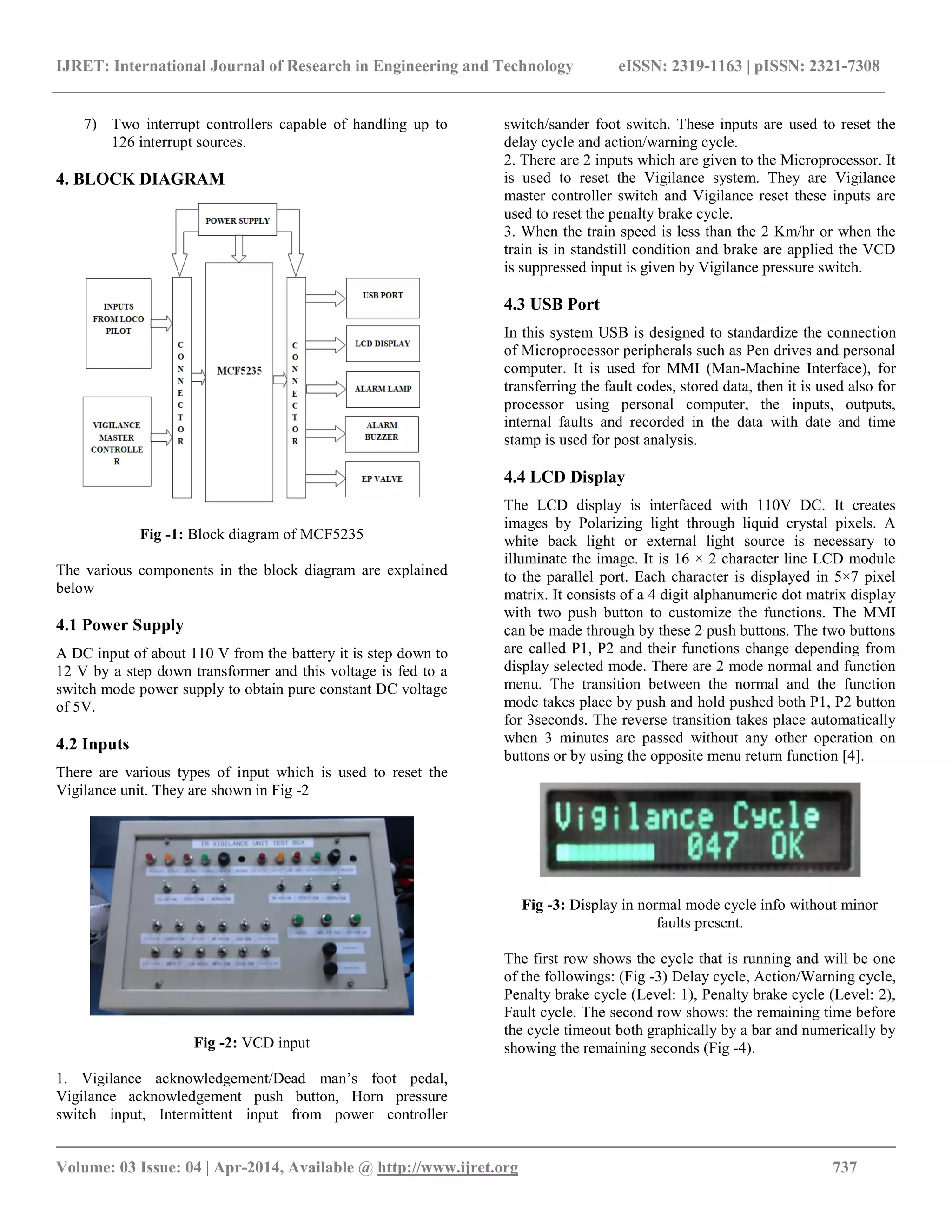 Vigilance control system using mcf5235 processor | PDF | Computer Peripherals | Computing
