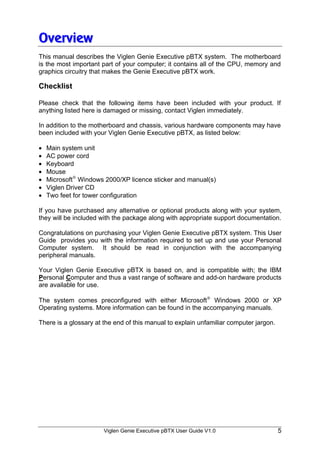 Viglen genie executive_p_btx_user_guide | PDF