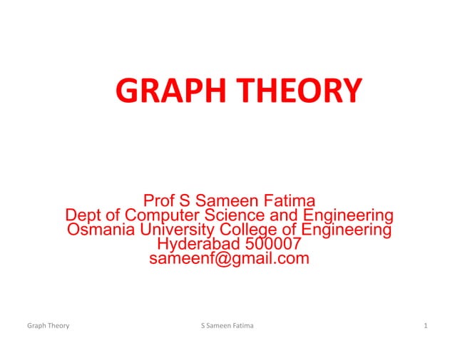 graph theory | PPTX