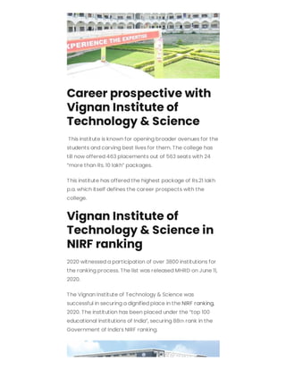Vignan Institute of Technology & Science – Best Engineering College of ...
