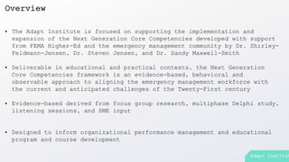 The Adapt Institute and The Next Generation Core Competencies | PPTX ...
