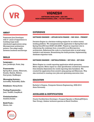 Resume | PDF | Programming Languages | Computing