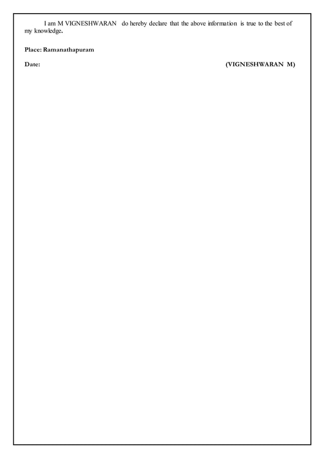 Vignesh new resume | DOCX