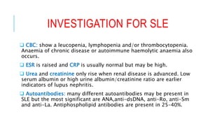 Systemic lupus erythematosus (SLE) | PPT