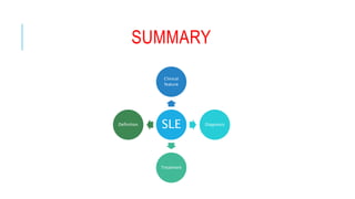 Systemic lupus erythematosus (SLE) | PPT