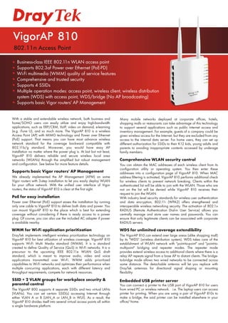Vigor ap810 datasheet_140103 | PDF