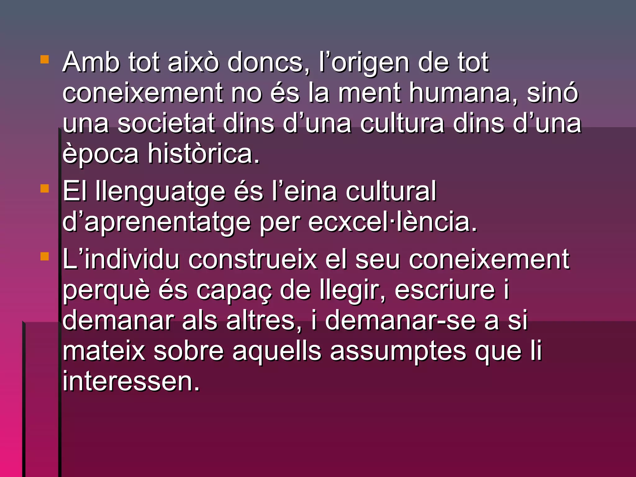 El constructivisme social de Vigotsky | PPT