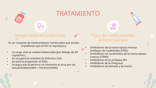 VIH-SIDA, QUE ES, COMO SE CONTAGIA, TRATAMIENTO | PPTX